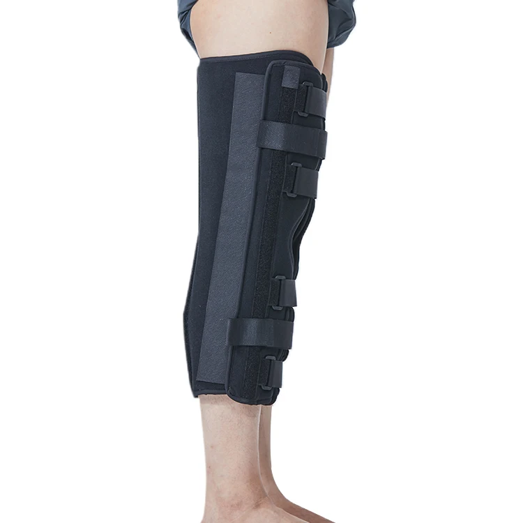 Best Price Full Leg Support Brace,Aluminum Alloy Straight Knee 3-panel Knee Immobilizer Splint ...
