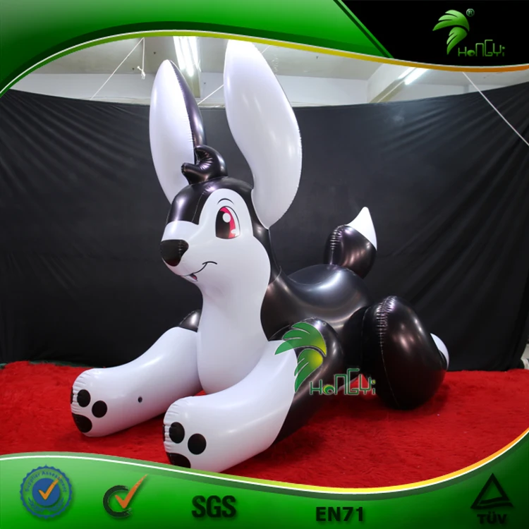 Custom Inflatable Rabbit Hongyi Toys Black Bunny Girl Custom Make ...