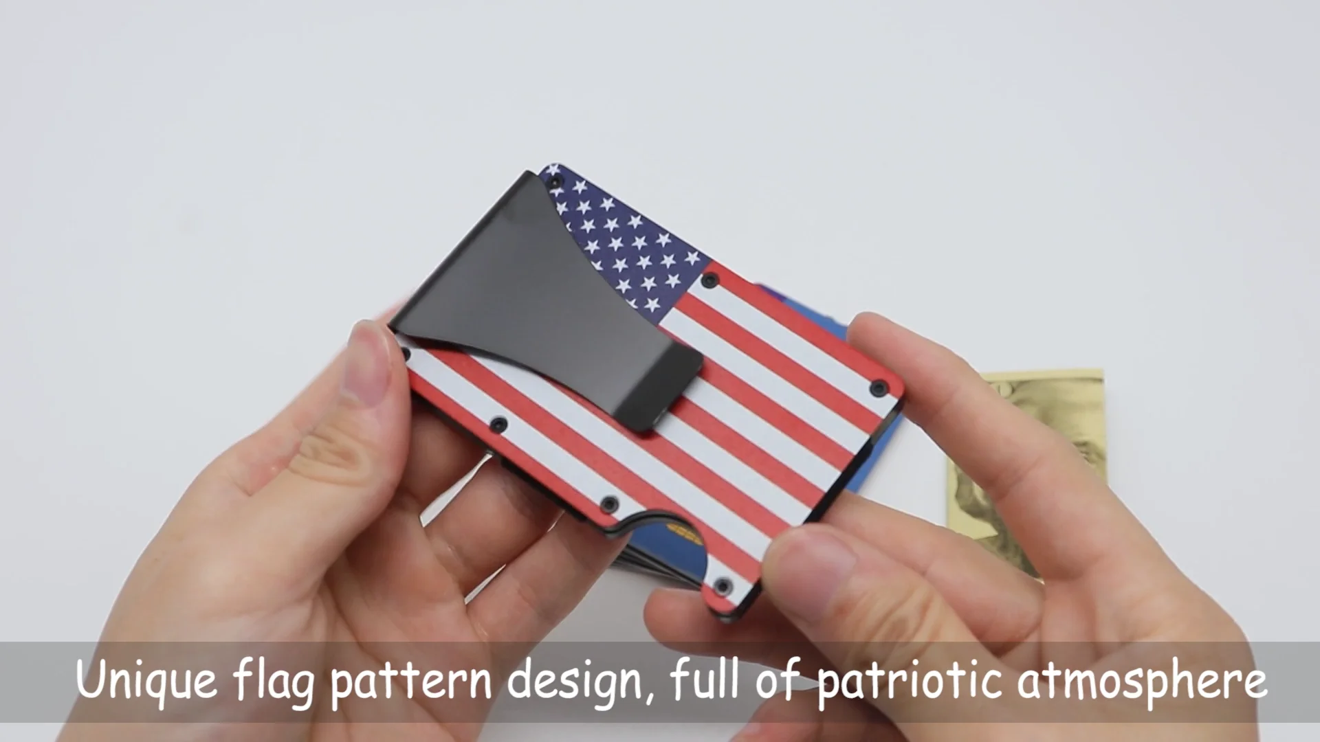 American Flag Metal Credit Card Holder Wallet For Men,Rfid Blocking ...