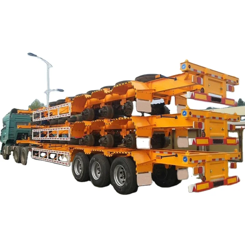Alibaba.com: China Cheap Price 3-axle Container Chassis Frame Skeleton ...