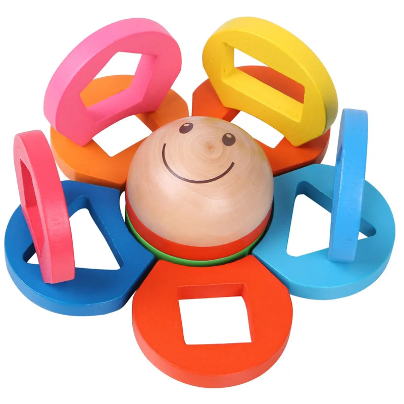 Caterpillar Five Piece Stacking Blocks Creative Geometric Shape ...