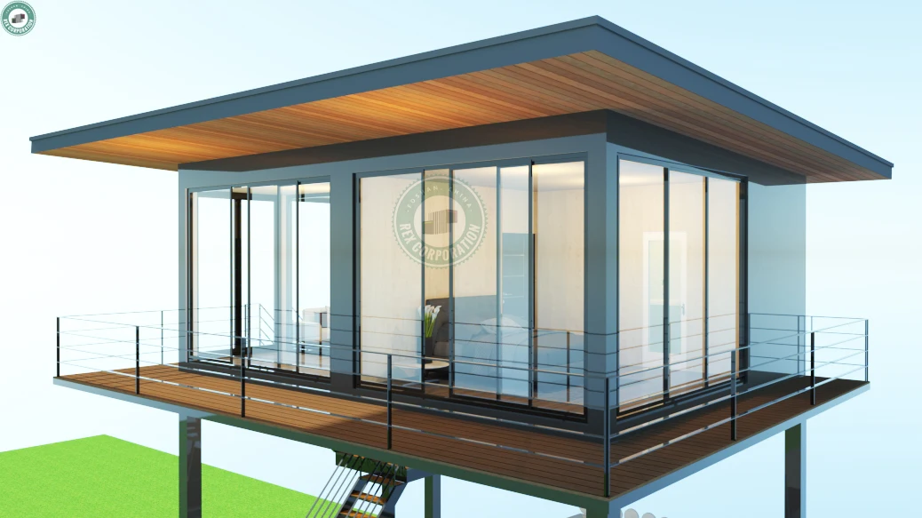 House on Stilts - Modern Container House Design in Davao