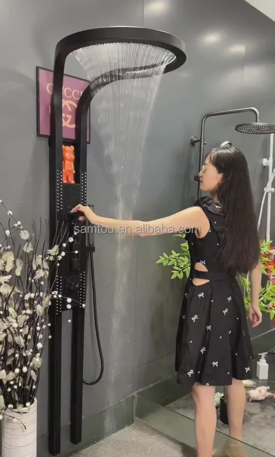 Tiktok Trend Popular Design Rainfall Waterfall Shower Head