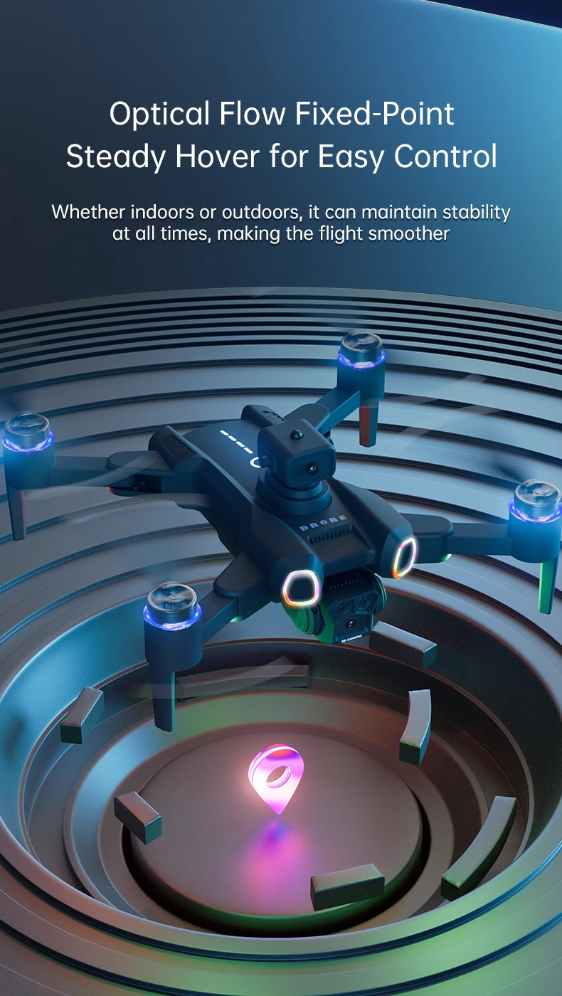 GB8015 Drone - Beginner-Friendly with Infrared Obstacles Avoidance