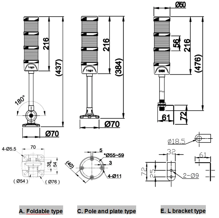ONN LED Signal Tower Stack Lights - Reliable & Customizable