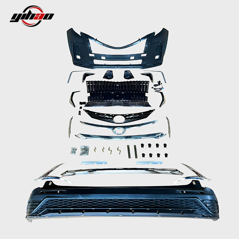 Full Body Kit Set Grille Front Bumper Upgrade for Toyota Sienna 2021-2022