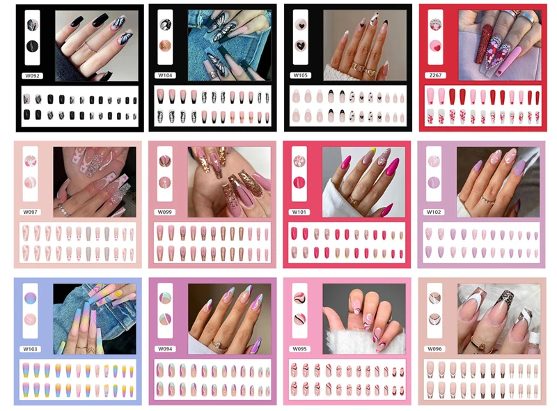 Press on Nail Kits Wholesale - Luxury Ballerina Coffin Tips