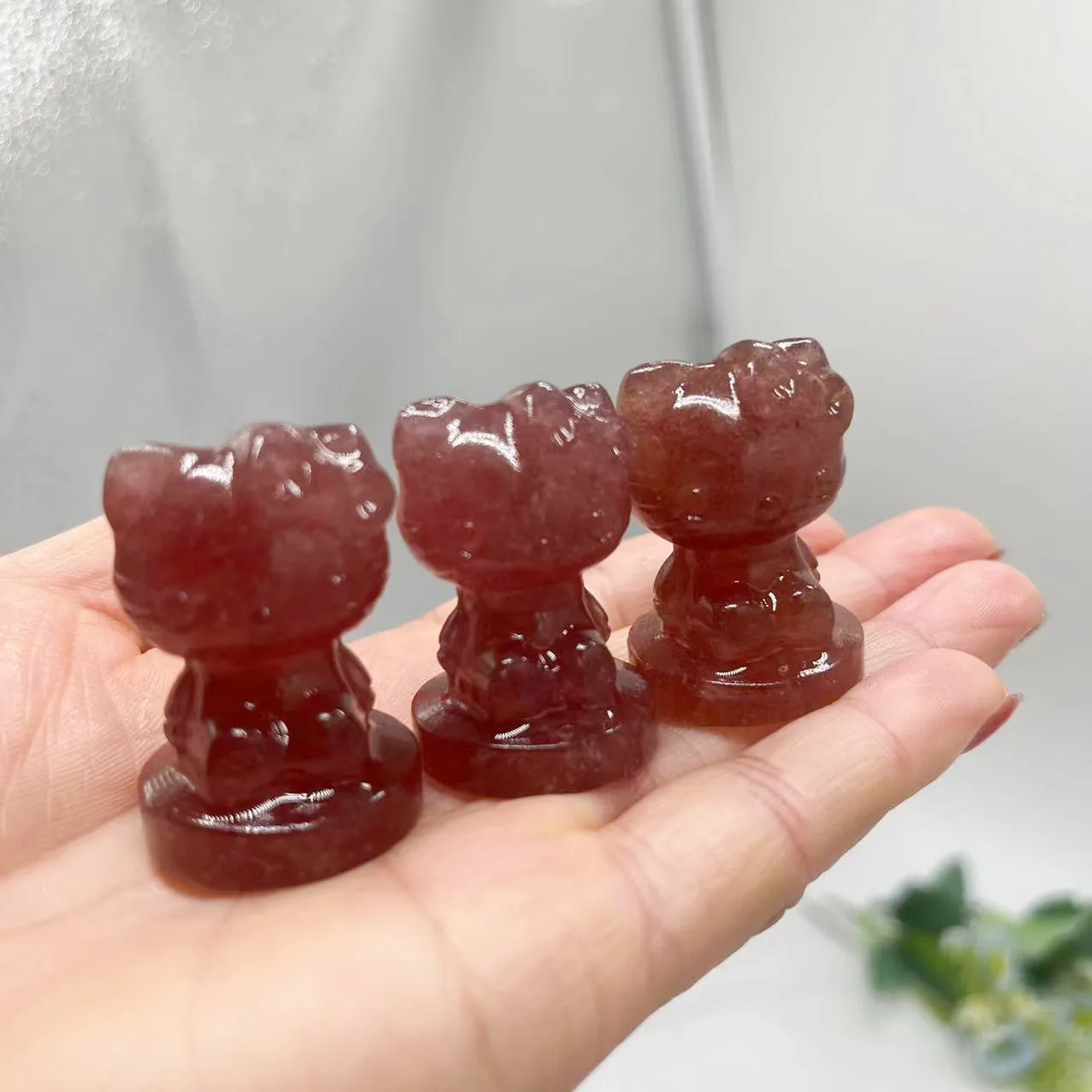 Wholesale Crystal Carving Craft Crystal Hello Kitty Mini Figures Hello ...