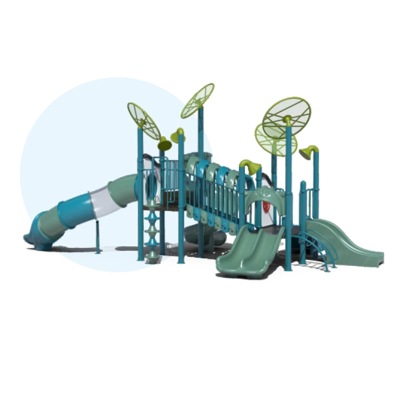 Large Outdoor Combination Garden Park Toys Ride Tube Swing Set ...
