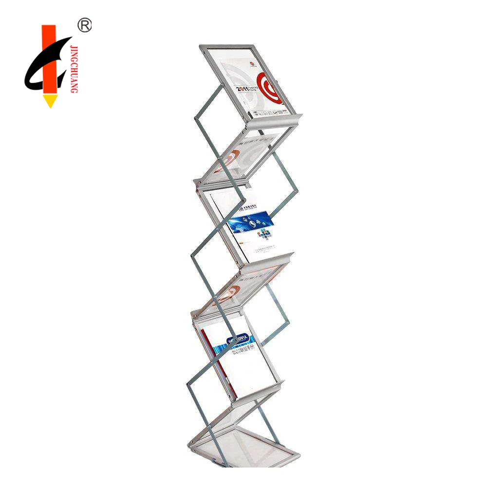 Foldable Literature Rack Magazine Rack Brochure Stand Catalog Portable ...