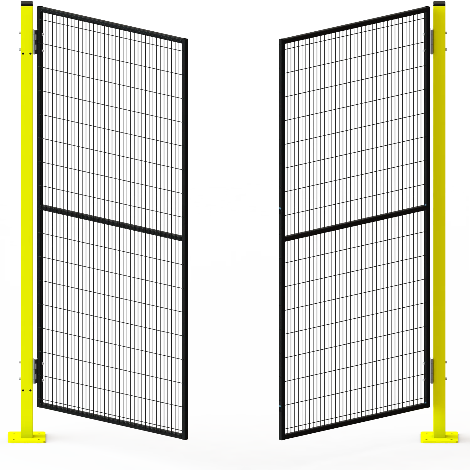 Metaltec Machine Guarding Fence Sliding Door Restricted Entry And Exit ...