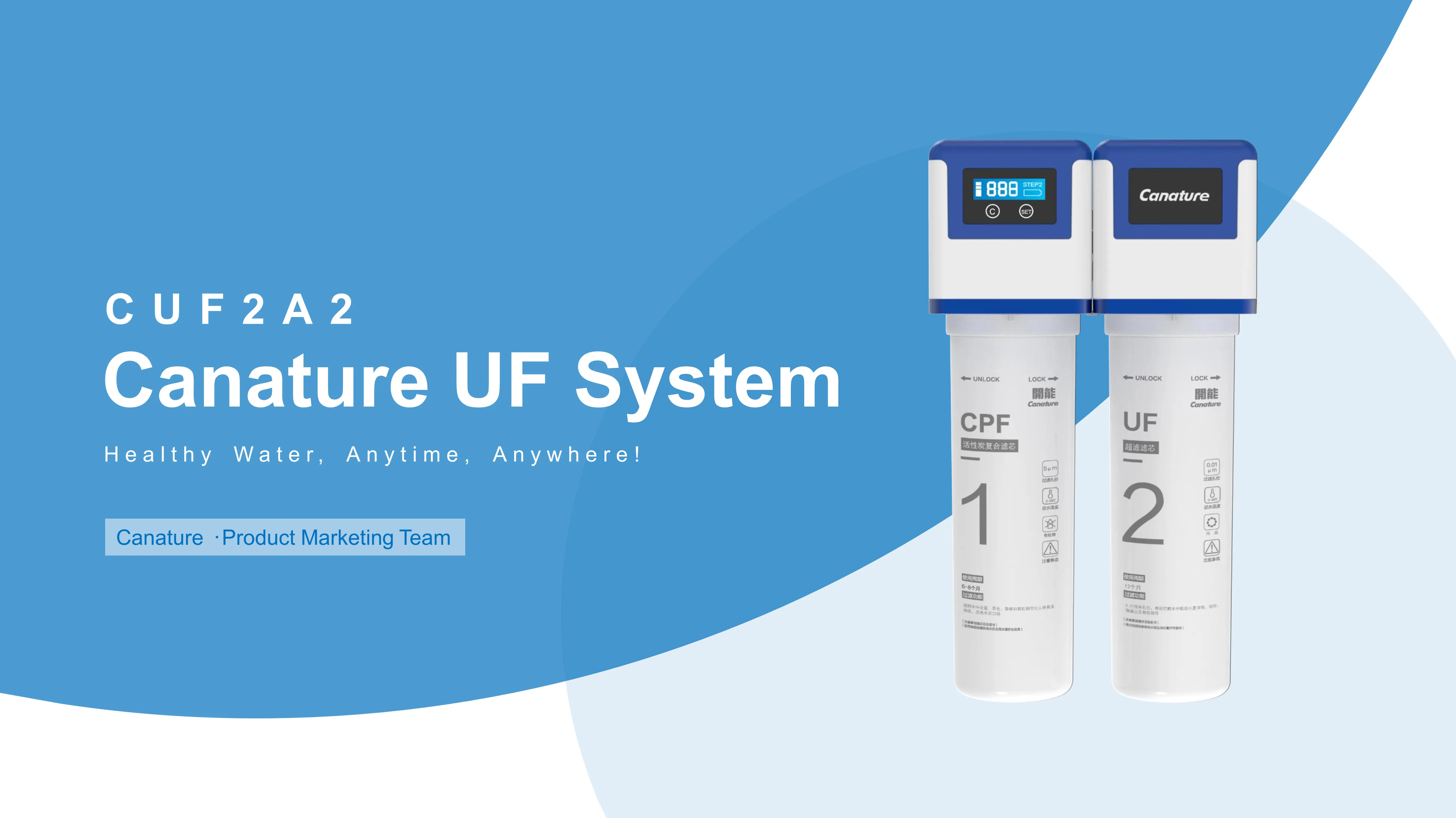 Electric-Free UF Ultrafiltration Water Purifier Quick Replacement ...