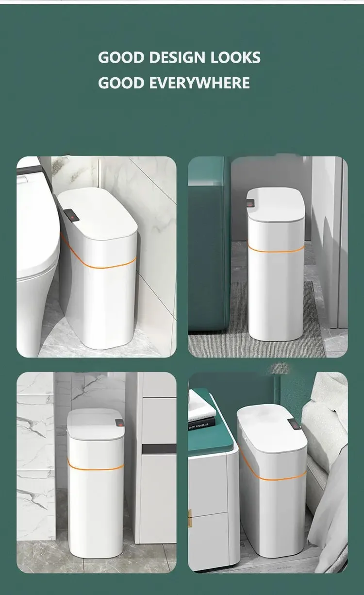 Smart Induction Garbage Bins - Odor Proof & Large Capacity