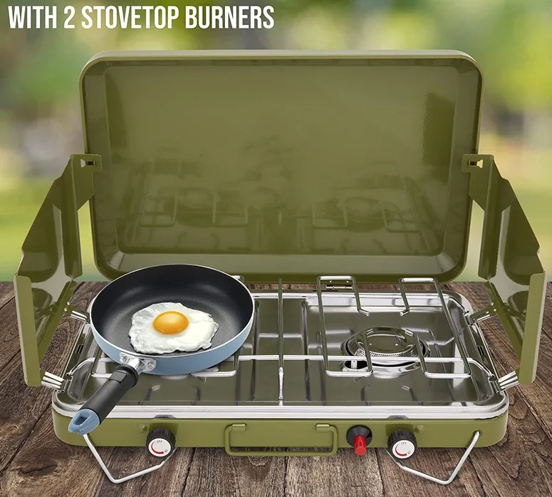 Kingpool 2 Burners Suitcase Outdoor Camping Multi Fuel Gas Stoves ...