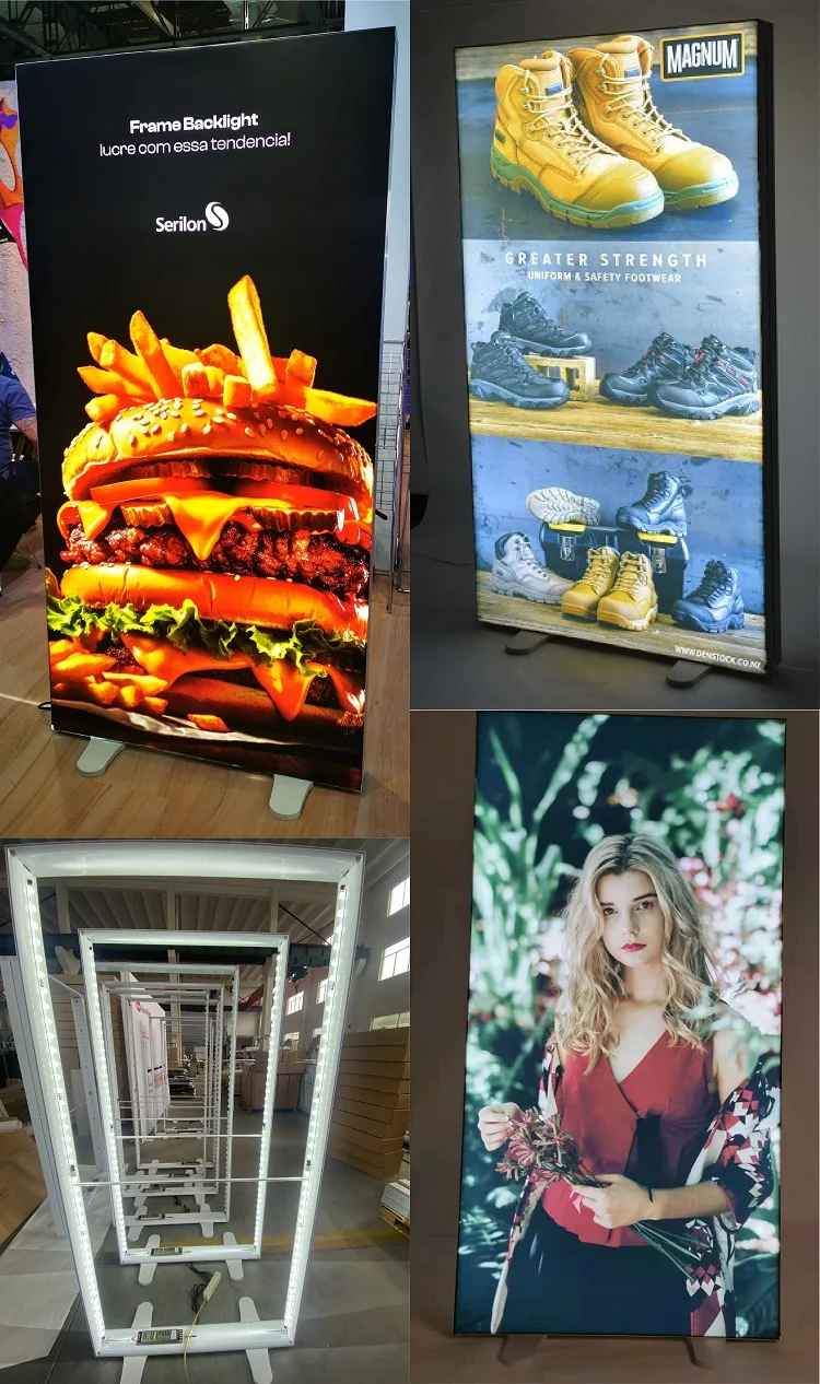 Outdoor Custom Led Light Box Sign Advertising Slim Light Box Signs Show ...