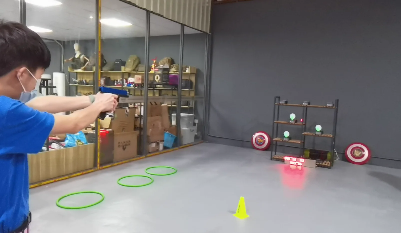 Steel Electronic Laser Shooting Target System - Indoor/Outdoor ...