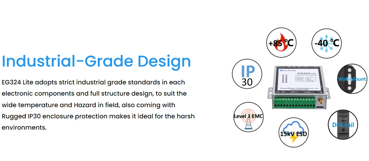 Industrial IoT RS485 RS232 4G GSM Network Gateway Modbus RTU to Modbus ...