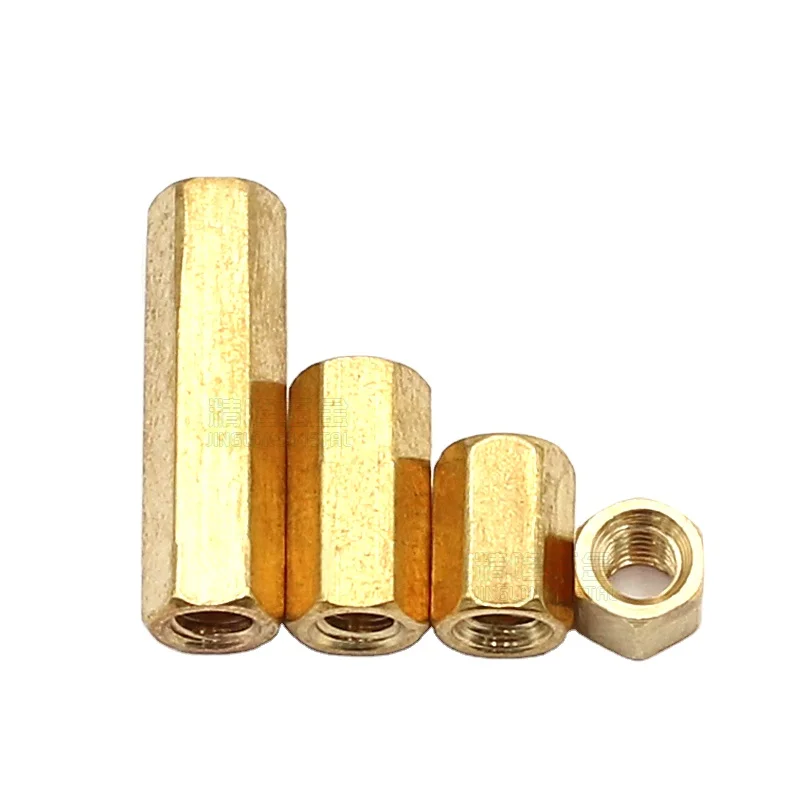 M3 Hex Screw Female Hexagonal Brass PCB Standoffs Spacers Screw M3* 4 ...