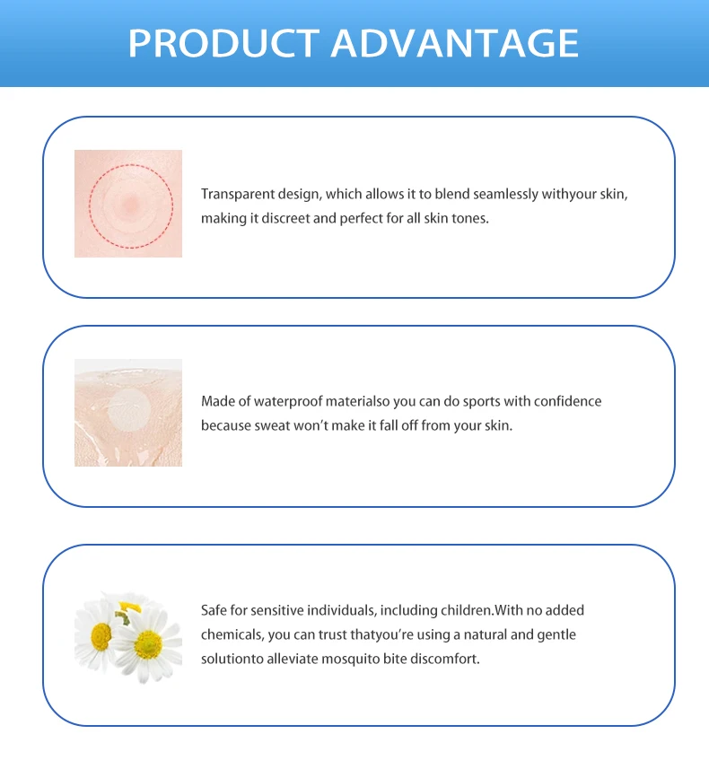 Disposable Hydrocolloid Anti-itch Patch Natural Plant Essential Oil ...