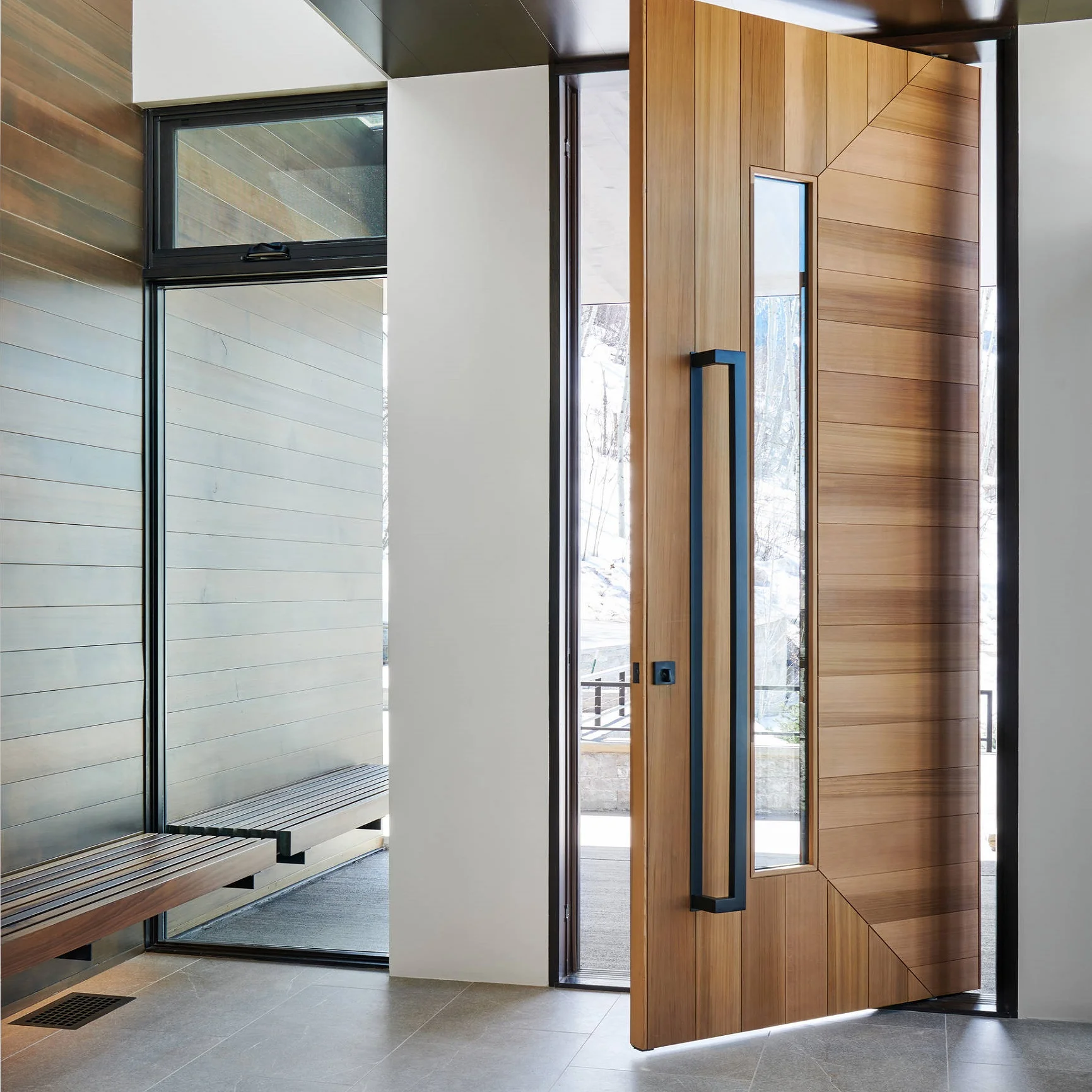 Custom Utility External Pivot Door - Buy External Pivot Door,Frameless ...