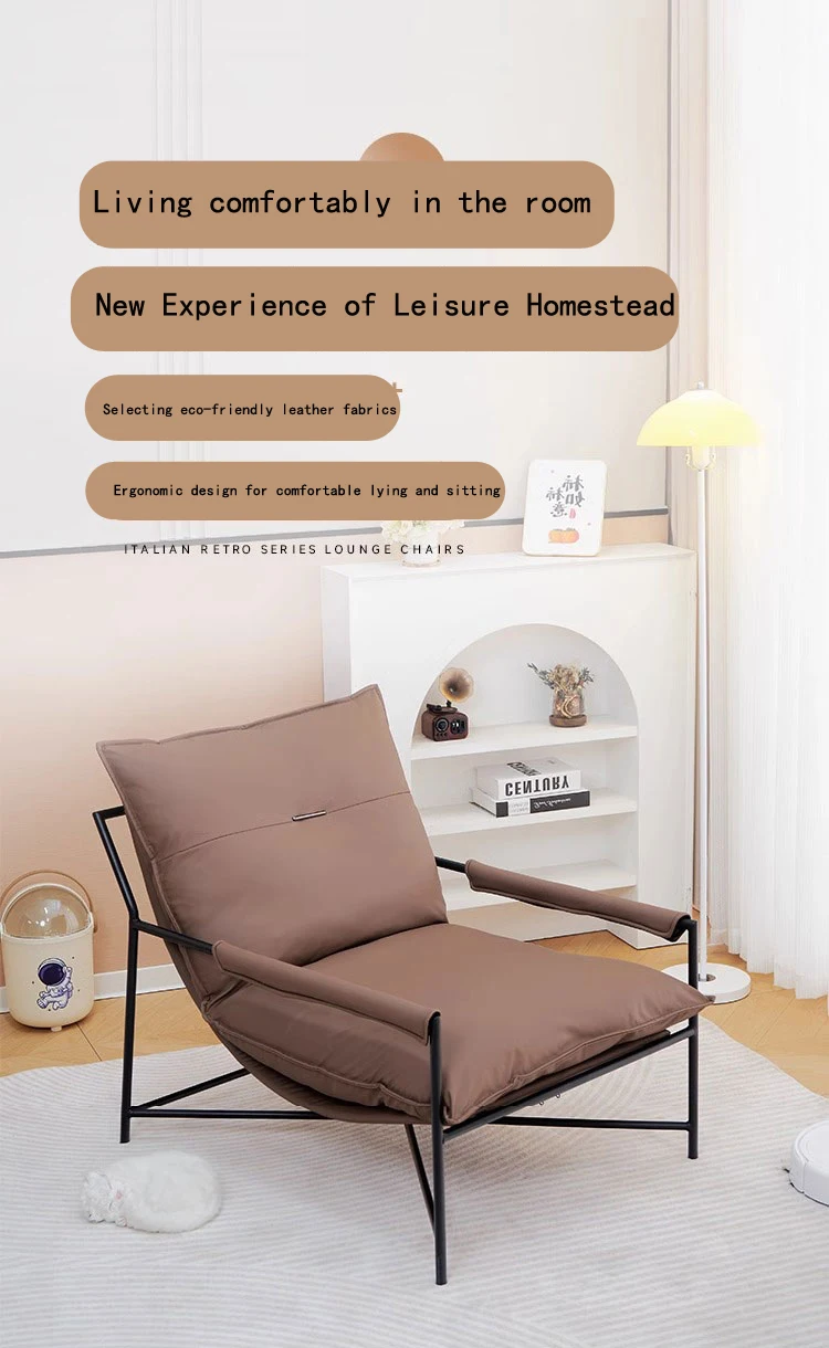 Modern Luxury Rotating Single Sofa Chair Lounge Lazy Living Room Office ...