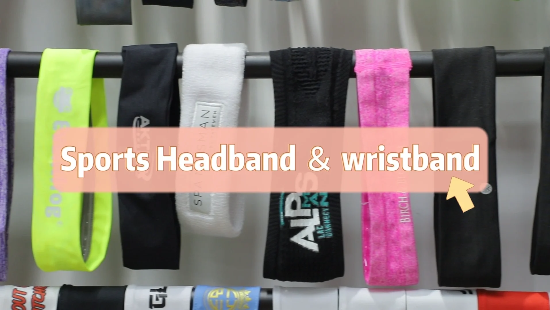 Irun Custom Logo Workout Headbands Elastic Sport Sweatband Moisture ...
