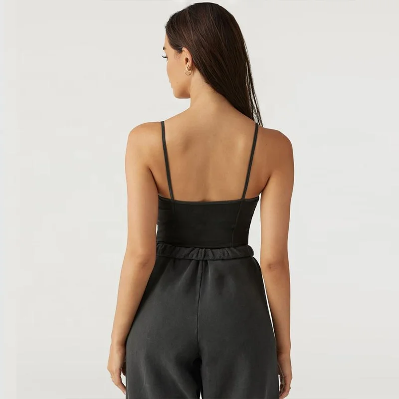 Women Tanks Black Corset Style Tank With Seaming At The Bodice ...