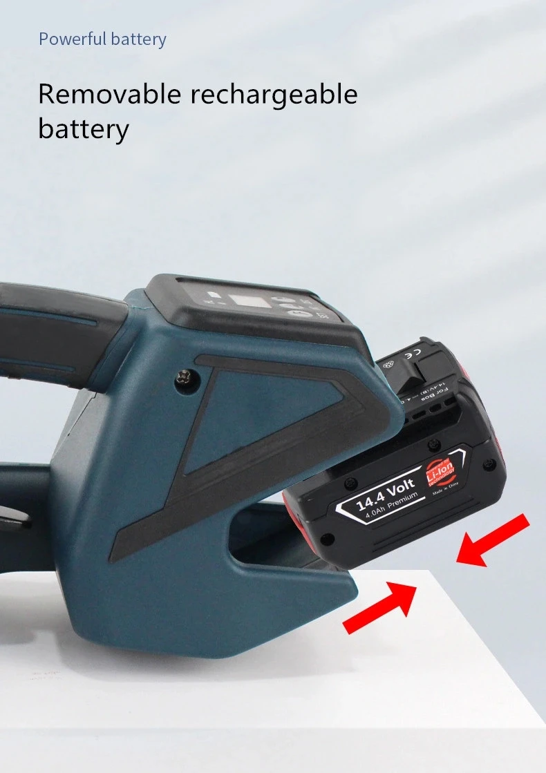 V2 Semi Automatic Battery Operated Carton Plastic Pet Packing Poly ...