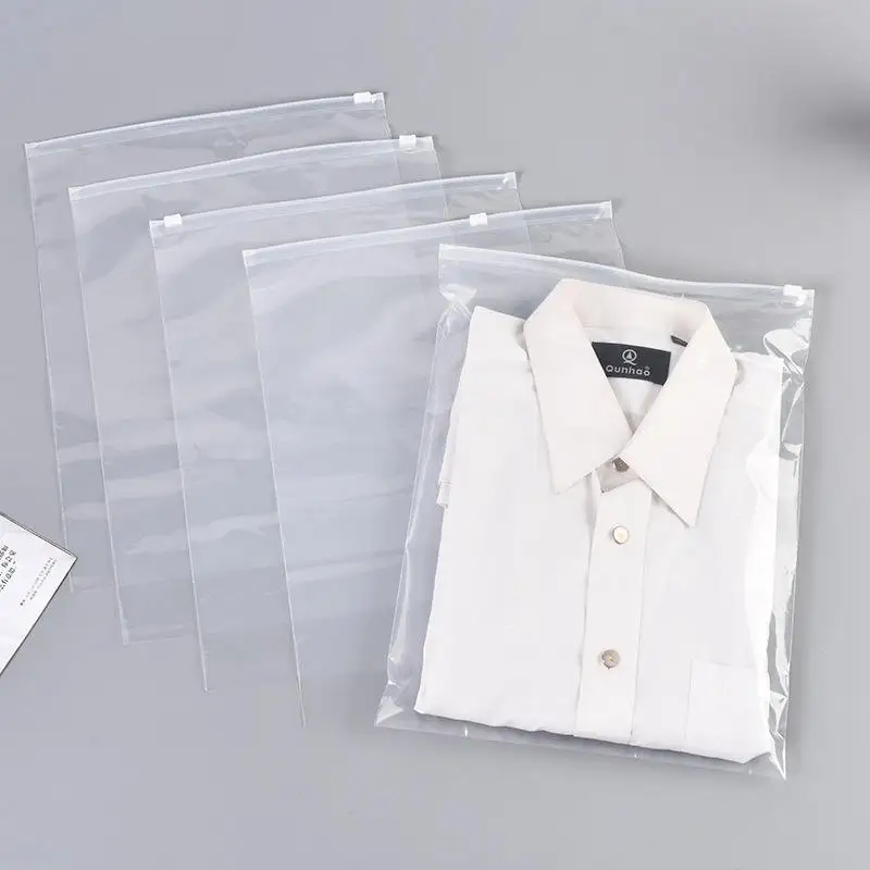 Customized Logo Frosted Clear Zip Lock Packing Bag Plastic Waterproof ...