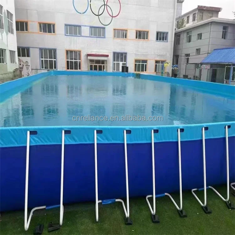 20ft Metal Rectangular Swimming Pool Frame Above Ground Pool Commercial ...