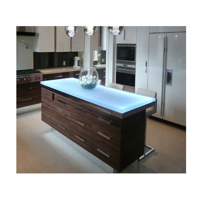 Frosted Thick Transparent Glass Ambry Countertop - Buy Glass Countertop ...