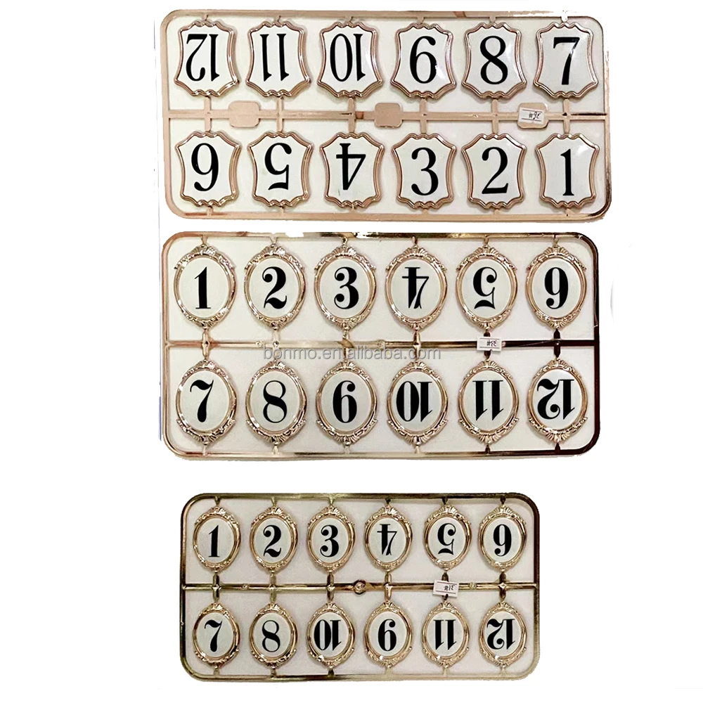 25mm Self Adhesive Clock Numerals - Perfect for DIY Projects