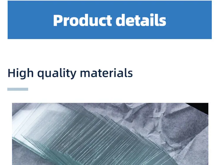 Microscope Blood Smear Cover Slides 0.5mm Thickness Blood Cell Counting ...