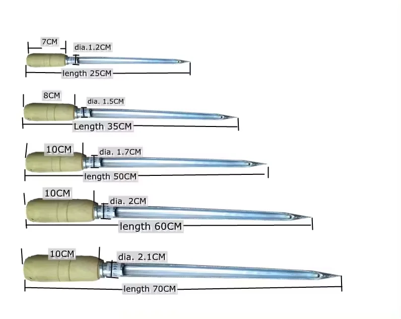 Spear Grain Probe Trier Sampler Taker for Sampling Grain Power