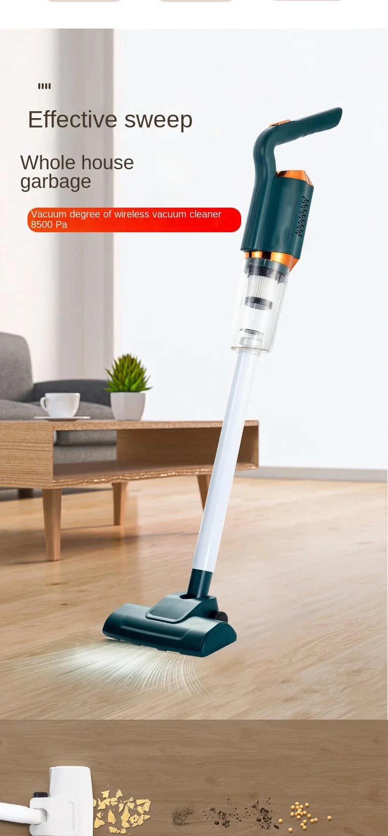 Rechargeable Cordless 3-in-1 Handheld Vacuum Cleaner with Powerful ...