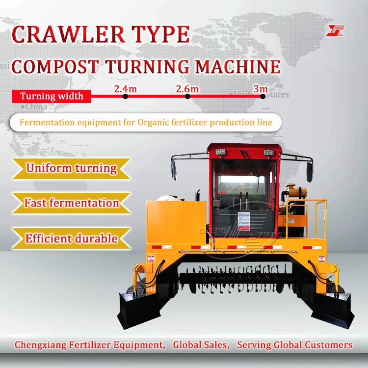 New Organic Fertilizer Compost Turner Equipment For Chicken Manure ...