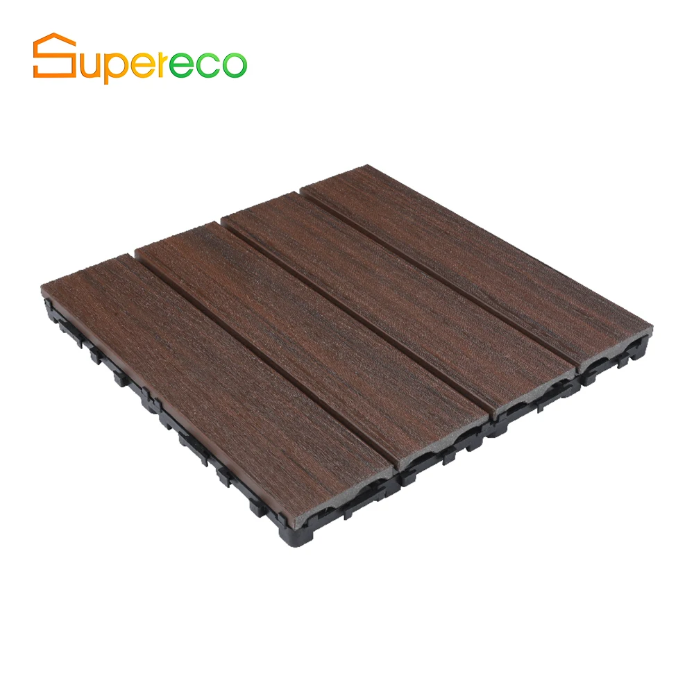 Wpc Floor Tile Interlocking Flooring Wpc Deck Tile Plastic Base Parquet ...