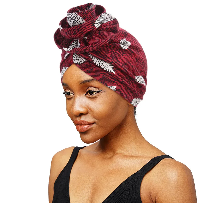 Wholesale African Turban Hat New Design Ladies Pre Tied Turban Headwrap ...