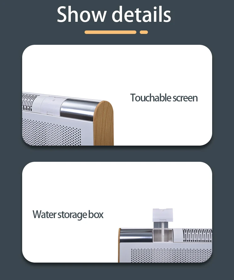 Freestanding Touch Screen LED Digital Display Control Convection Heater ...