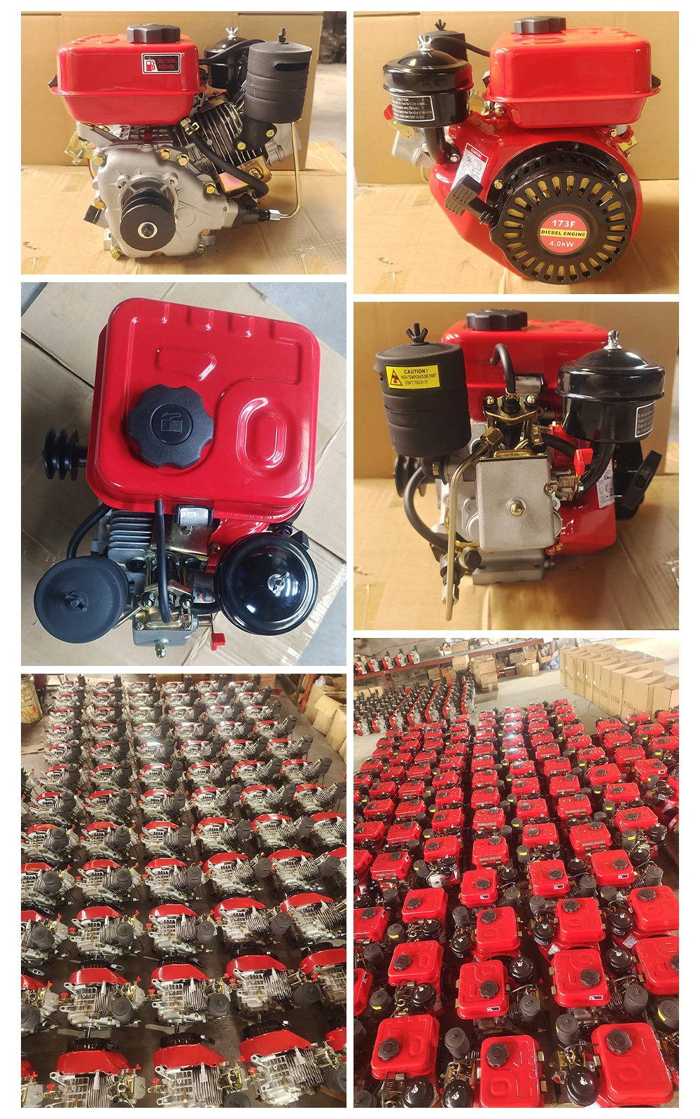 192F Electric 1 Cylinder 50cc Motor - Small Stirling Diesel Engine