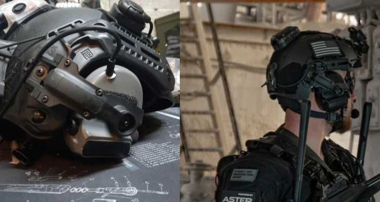 TS TAC-SKY MLOK Rail Helmet Adapter for MTEK FLUX PTS Helmets