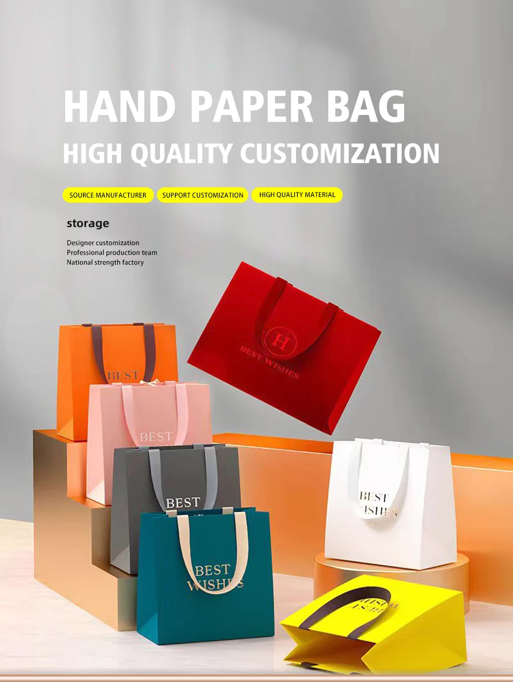 Customized Printed LOGO Eco Friendly Paper Bags Wholesale Printing ...
