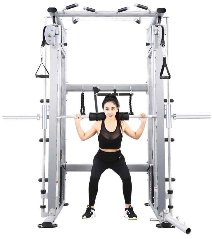 Multi-functional Trainer Smith Machine Home Squat Bench Press Fitness ...