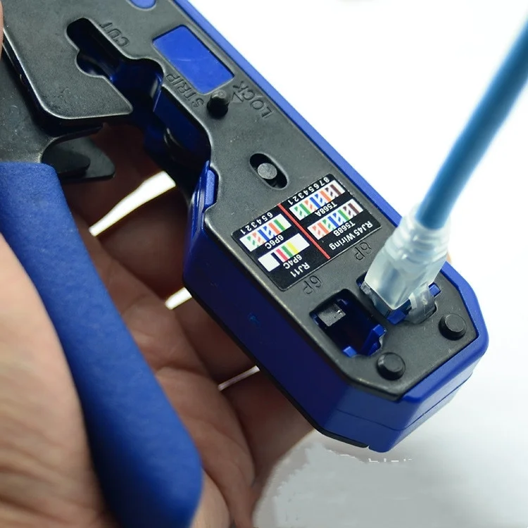 Industrial Carbon Steel EZ RJ45 Connector Plug Crimp Tool for Cat6 and ...