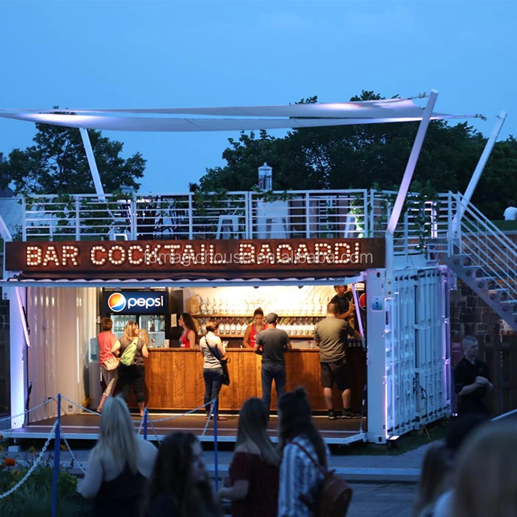 Magic House Prefab Outdoor bar and Bbq Prefab bar Restaurant Prefab bar ...