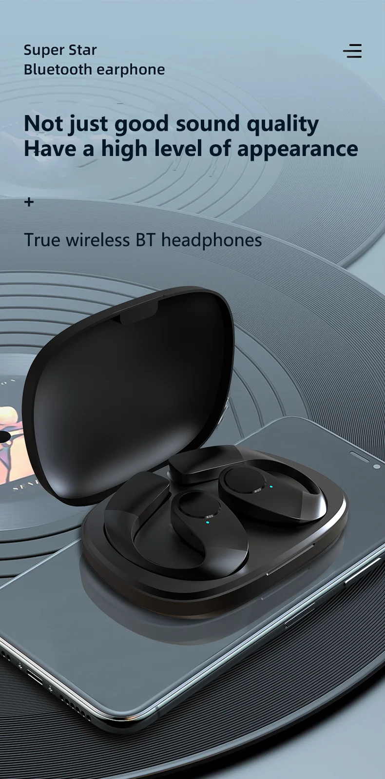 Ipx67 True Wireless Earphone Type C Earphone Wireless Headset Earhook ...