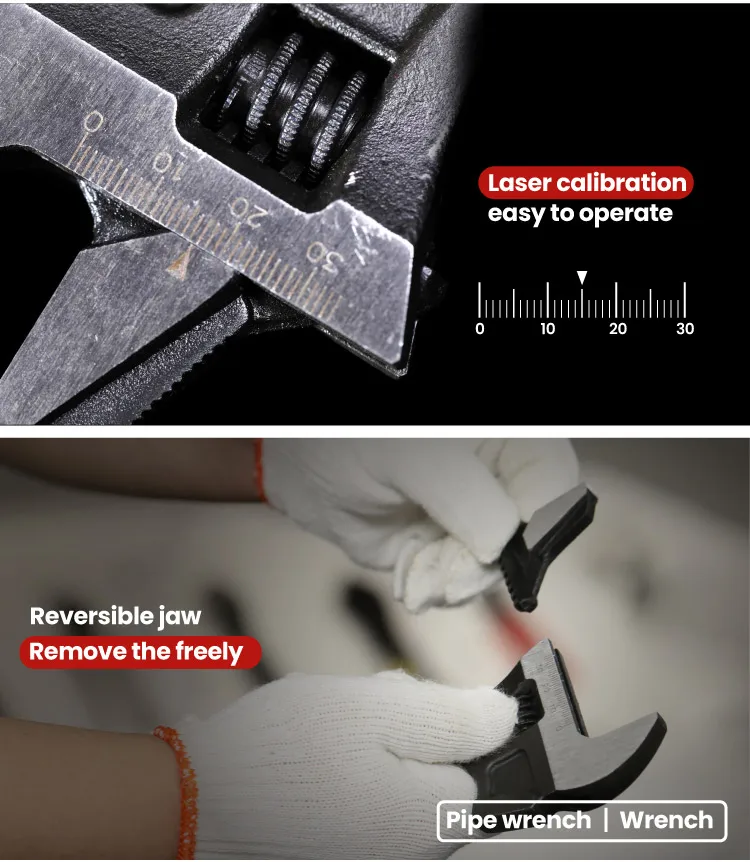 Maxpower CR-V Material 4 in 1 Adjustable Wrench for Car Repair