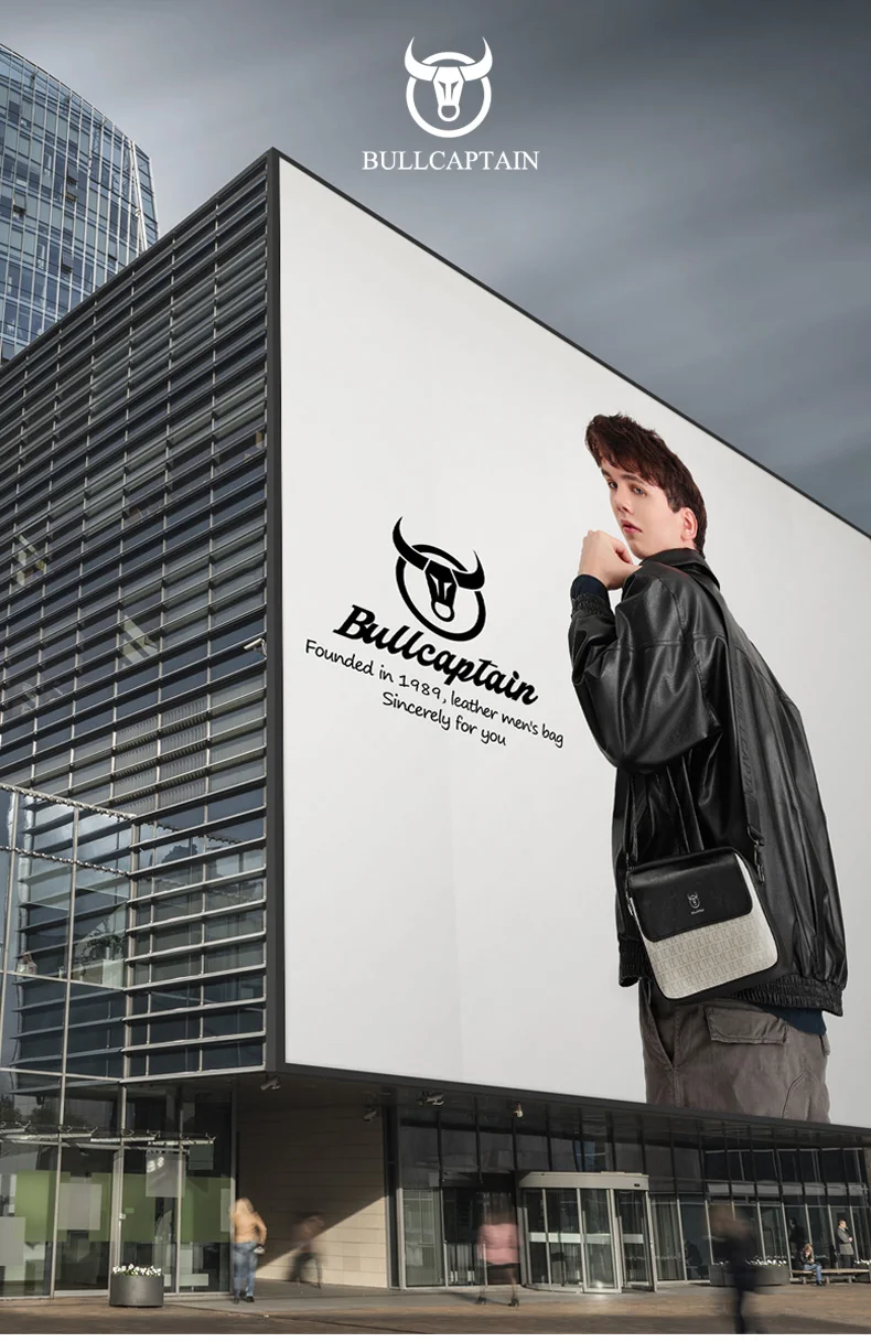 BULLCAPTAIN Messenger Bag - Versatile & Stylish Men's Handbag