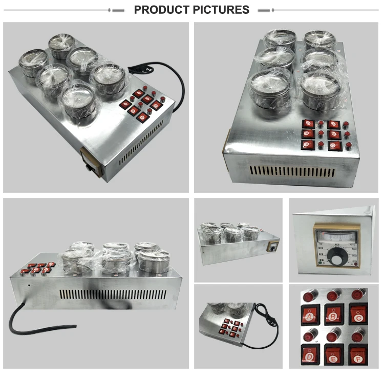 Optical Lens Dyeing Machine Tm-6 Pots Lenses Tinting Bath With 6 Cups ...