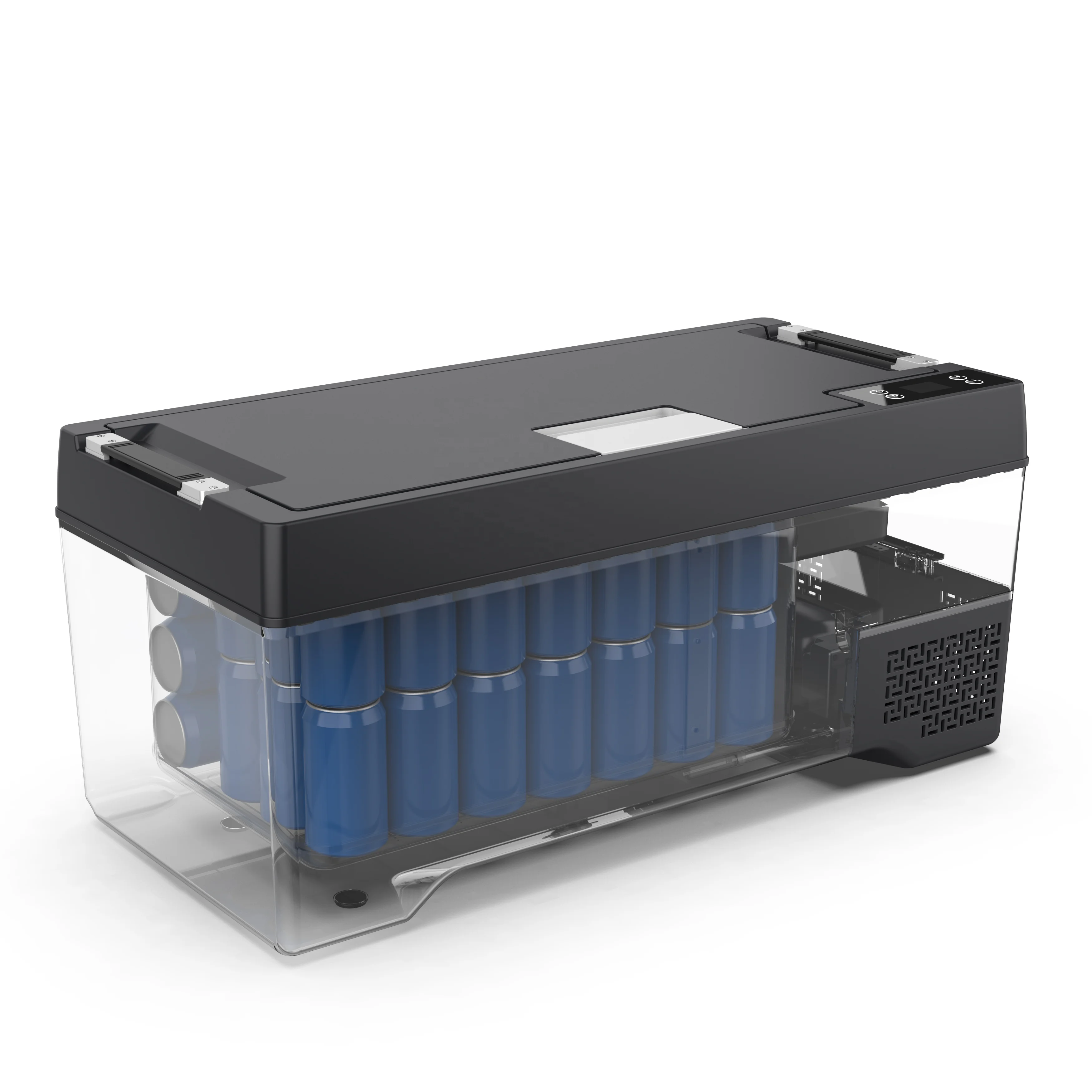 Antuncle dc 12 volt trunk car fridge portable freezer refrigerator for ...